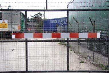 Thin Barrier Boards for Mesh Fencing — Protect Signs