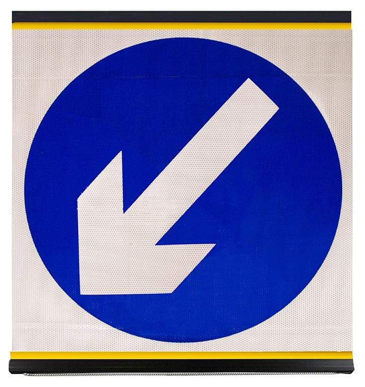 Flexible Square - Keep Left Arrow - 610 — Protect Signs