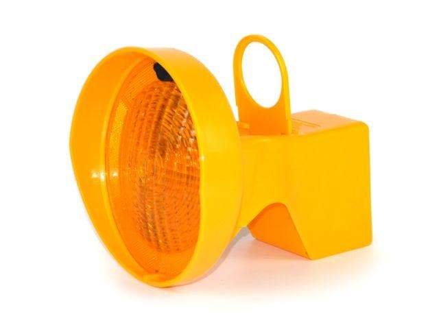 Amber Synchronised Cone Light — Protect Signs