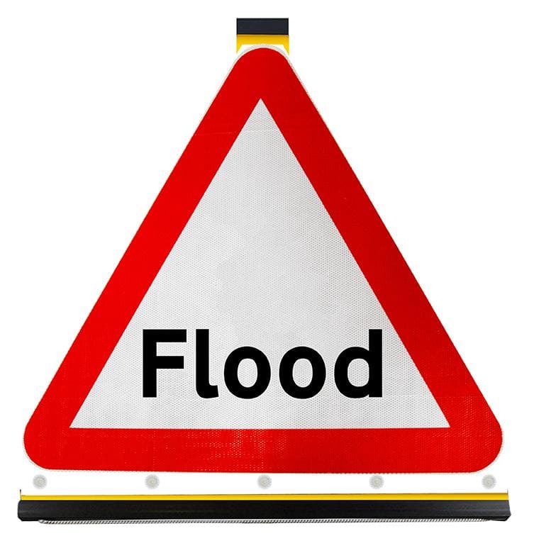 Flexible Triangle - Flood - 554 — Protect Signs