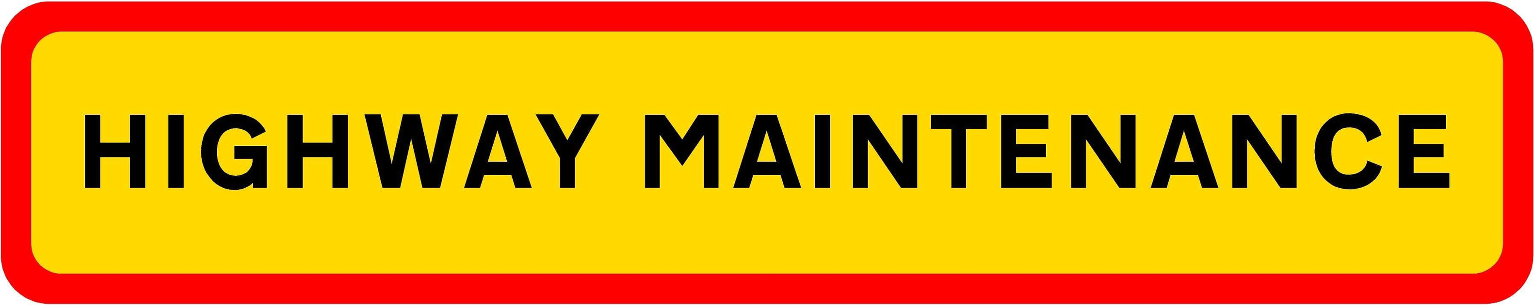 HGV Marker Board Highway Maintenance — Protect Signs
