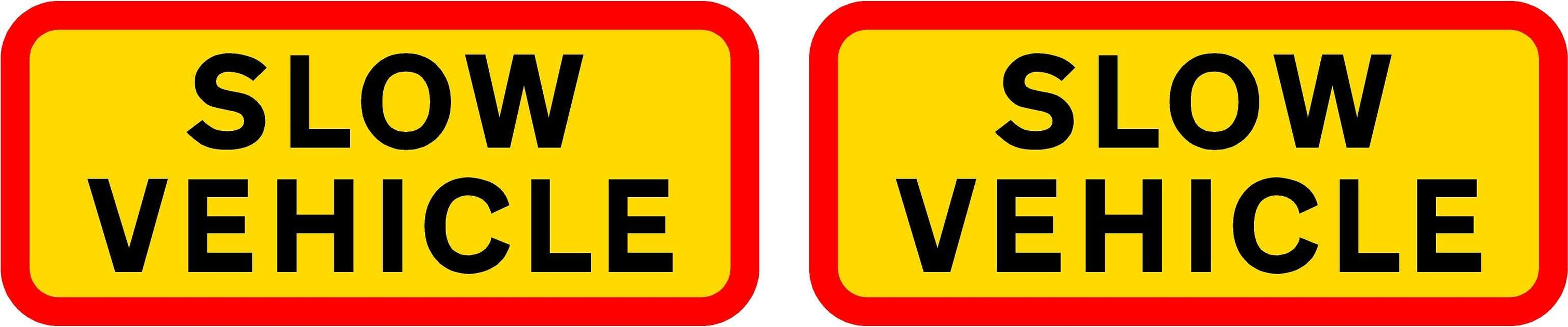HGV Marker Board Slow Vehicle -1 pair — Protect Signs