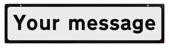 Supplementary Plate for Cone Signs - Custom Message — Protect Signs