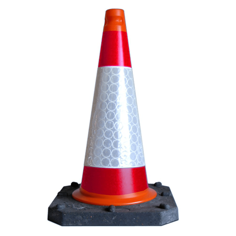 Pack of 10 - 500mm Bigfoot Fully Reflective Cone — Protect Signs