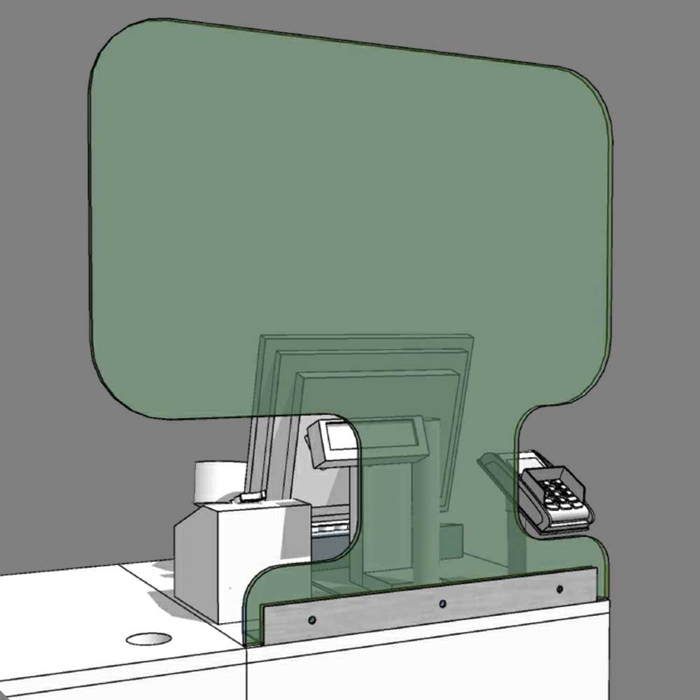Perspex Shop Till Screen — Protect Signs