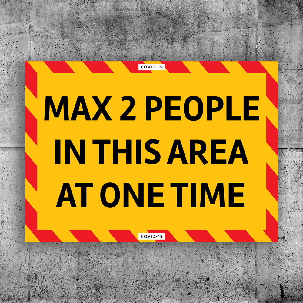 Yellow Sign With Two People