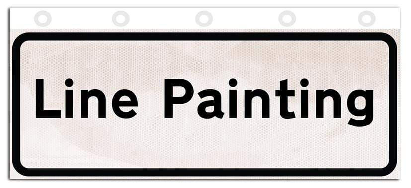 Flexible Supplementary Plate - Line Painting — Protect Signs